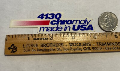 NOS BMX Auburn 4130 chromoly decal sticker Made in USA Clear | eBay