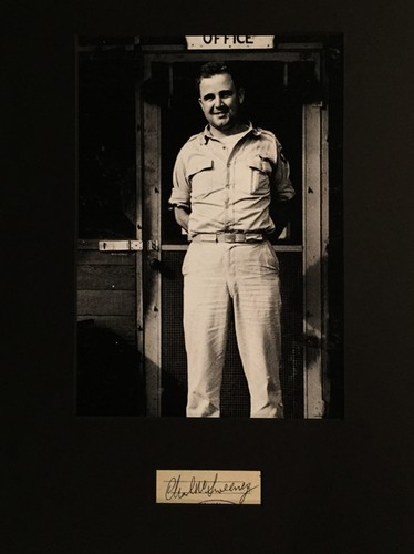 General Charles Sweeney WWII Bockscar Pilot SIGNED CUT MATTED w/ 8x10 ...