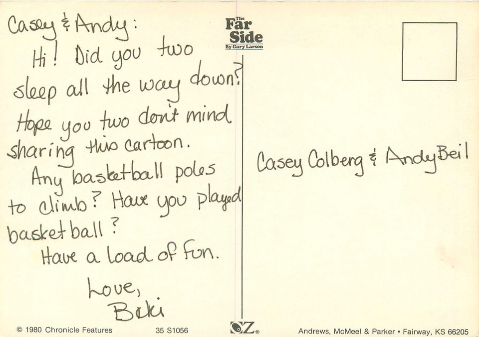 Vintage THE FAR SIDE Gary Larson Postcard - "He's Just A Big Cockroach ...