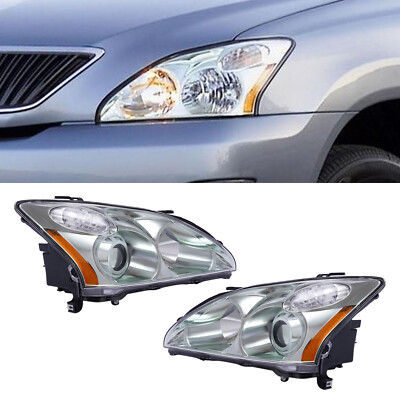 For 2004-2009 Lexus RX330 RX350 RX400h HID+Halogen Headlights Assembly ...