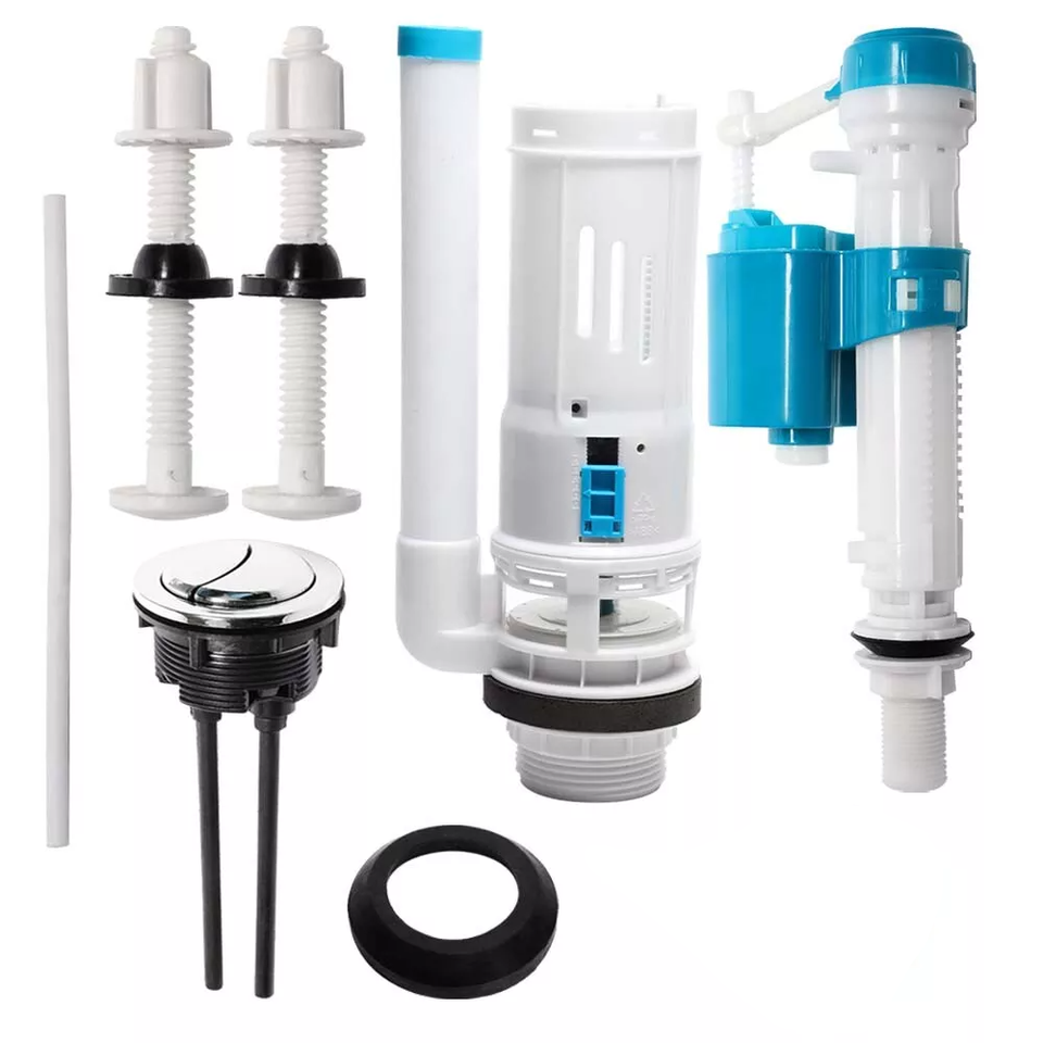 Toilet Cistern Repair Kit Fill Flush Valve Dual Button Water Tank ...