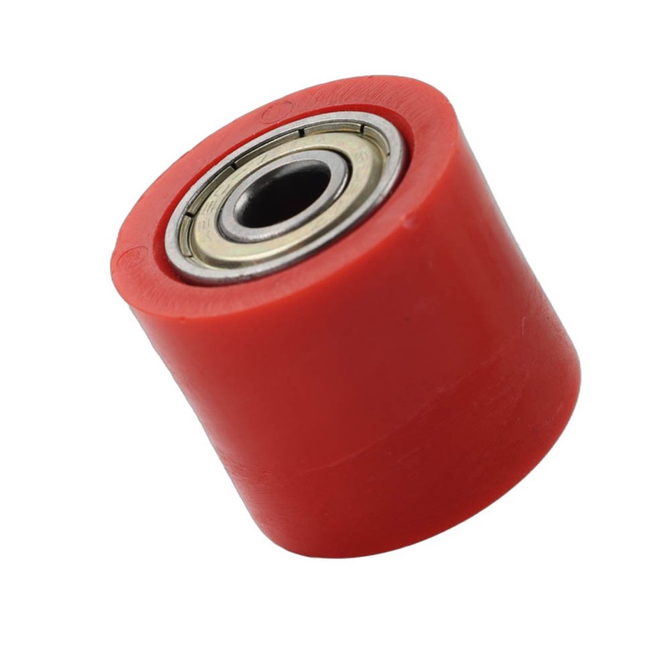 Red 8MM Drive Chain Pulley Roller Slider Tensioner Wheel Guide For ...