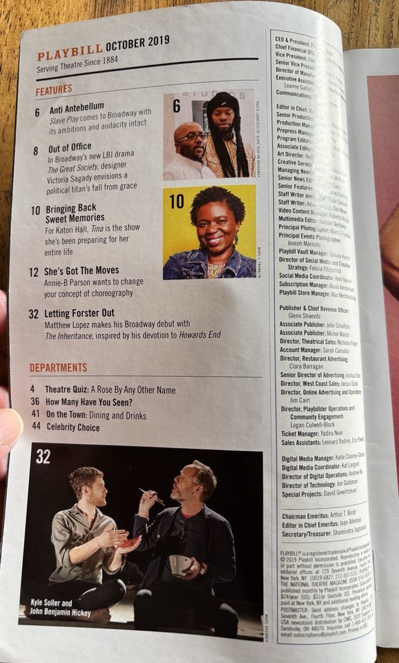 To Kill a Mockingbird Playbill October 2019 Jeff Daniels Sam S Shubert ...