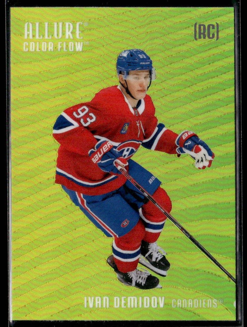 2025-26 Upper Deck Allure Color Flow Yellow-Green Rookie Ivan Demidov ...