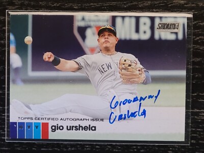 2020 Topps Stadium Club GIO URSHELA Autograph Auto Yankees Twins ...