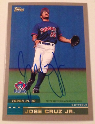 2016 Topps Archives 2000 Jose Cruz Jr. Autograph Toronto Blue Jays #A65 ...