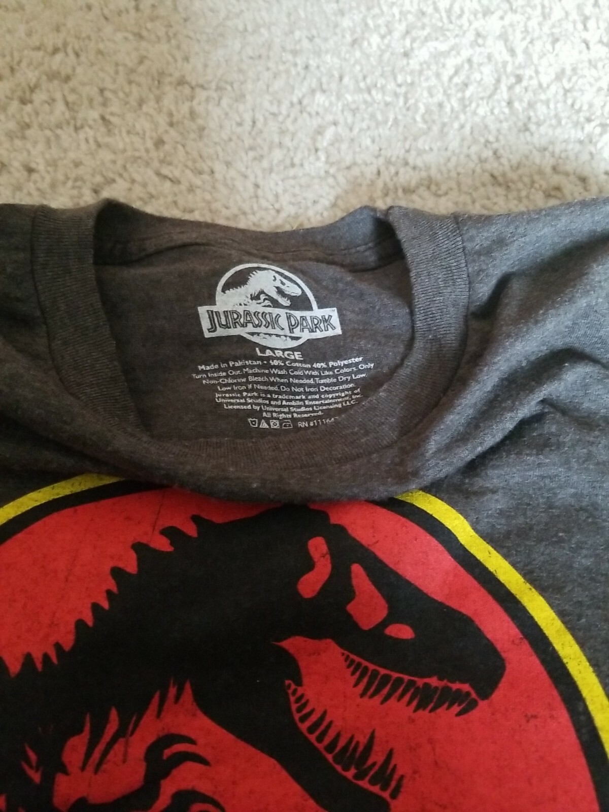 Jurassic Park Distressed Movie Logo T-Shirt - Gem