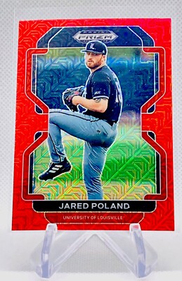 2022 Panini Prizm Draft Picks Jared Poland Red Mojo Prizm #PDP172 ...
