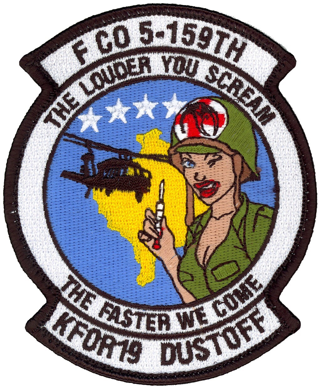 US ARMY F Co 5-159th GENERAL SUPPORT AVIATION BATTALION KFOR 19 DUSTOFF ...