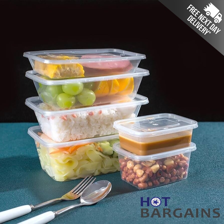 Microwavable Containers With Lids Buy 100 X 500ml Microwave Containers