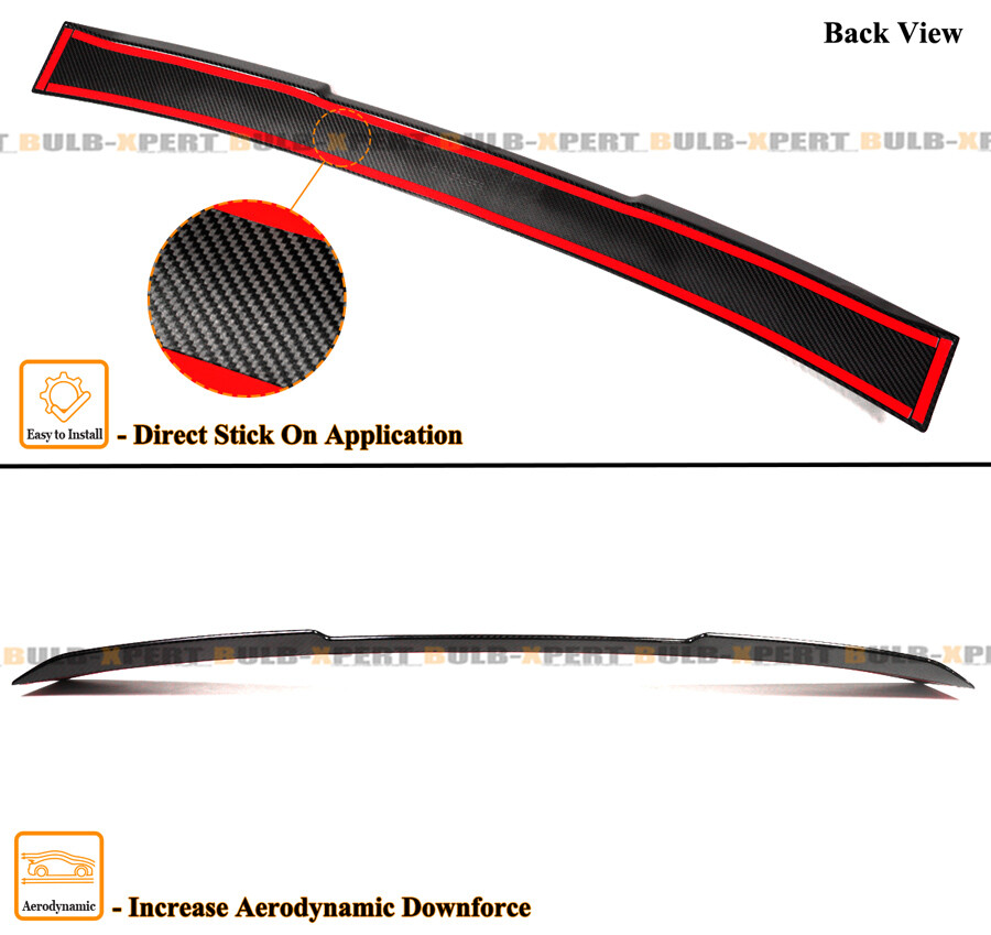 CTM Dry Carbon Fiber Rear Window Roof Spoiler For 21-26 Lexus IS300 ...