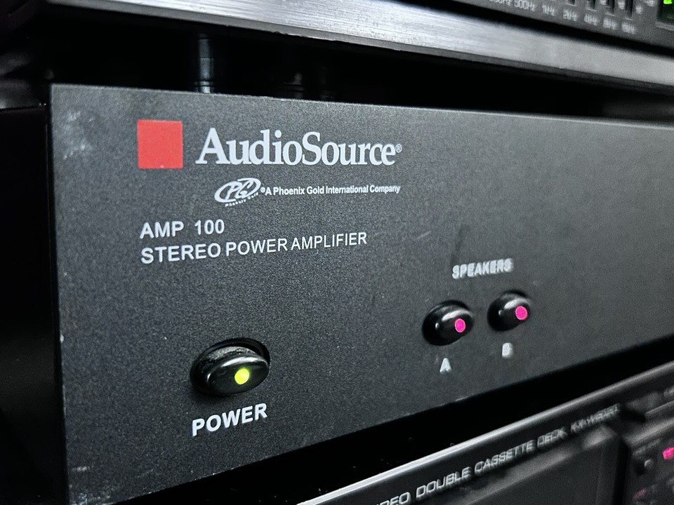 AudioSource Amp 100 2-Channel Stereo Power Amplifier Analog Tested ...