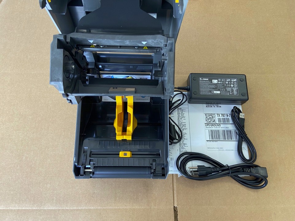 Zebra ZD420 Ethernet Thermal Barcode Label Printer + OEM Power Supply ...