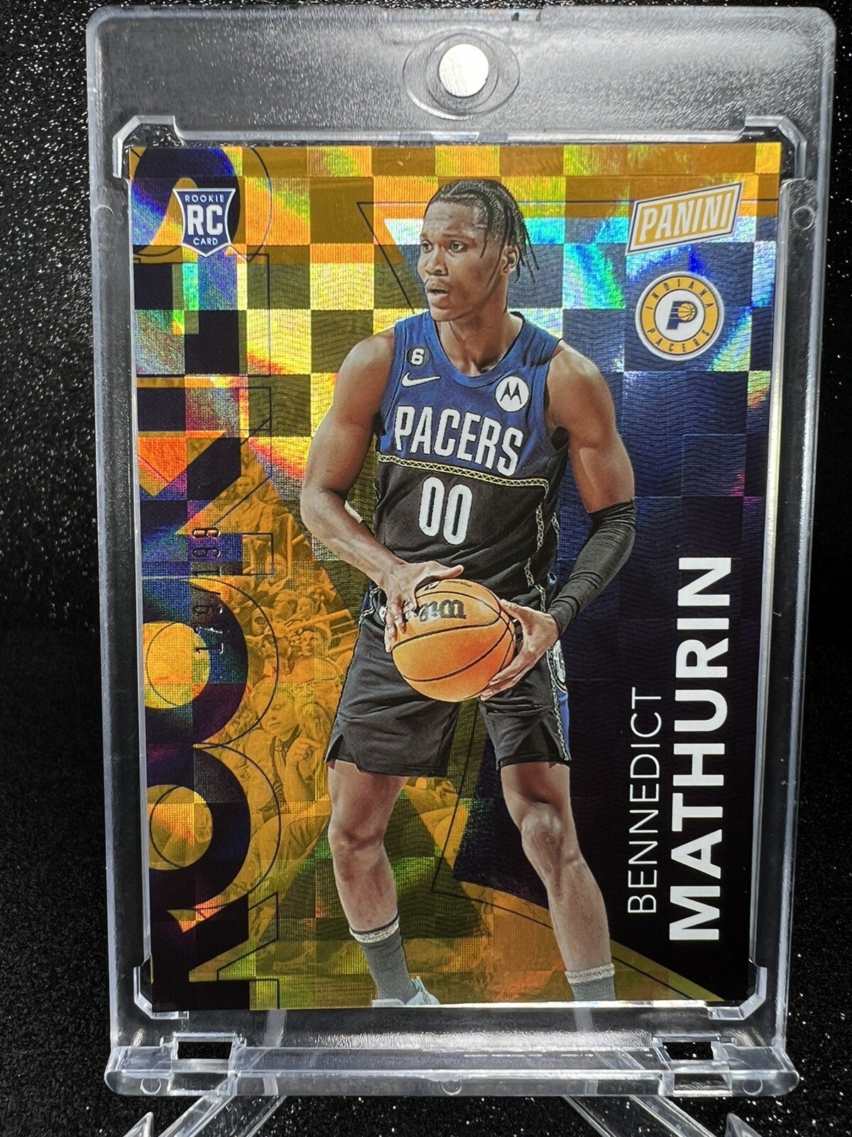 2023 Panini The National Rookies Benedict Mathurin Orange Refractor ...