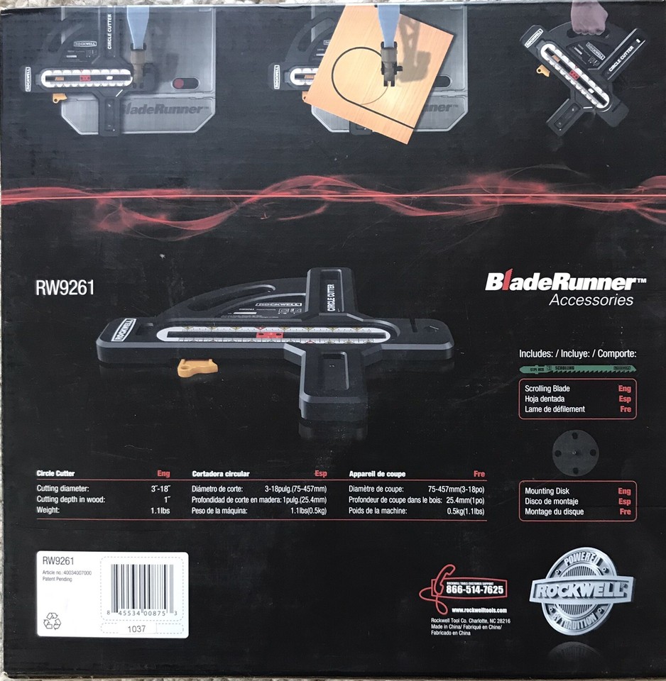 Rockwell RW9261 BladeRunner Accessory Circle Cutter | eBay