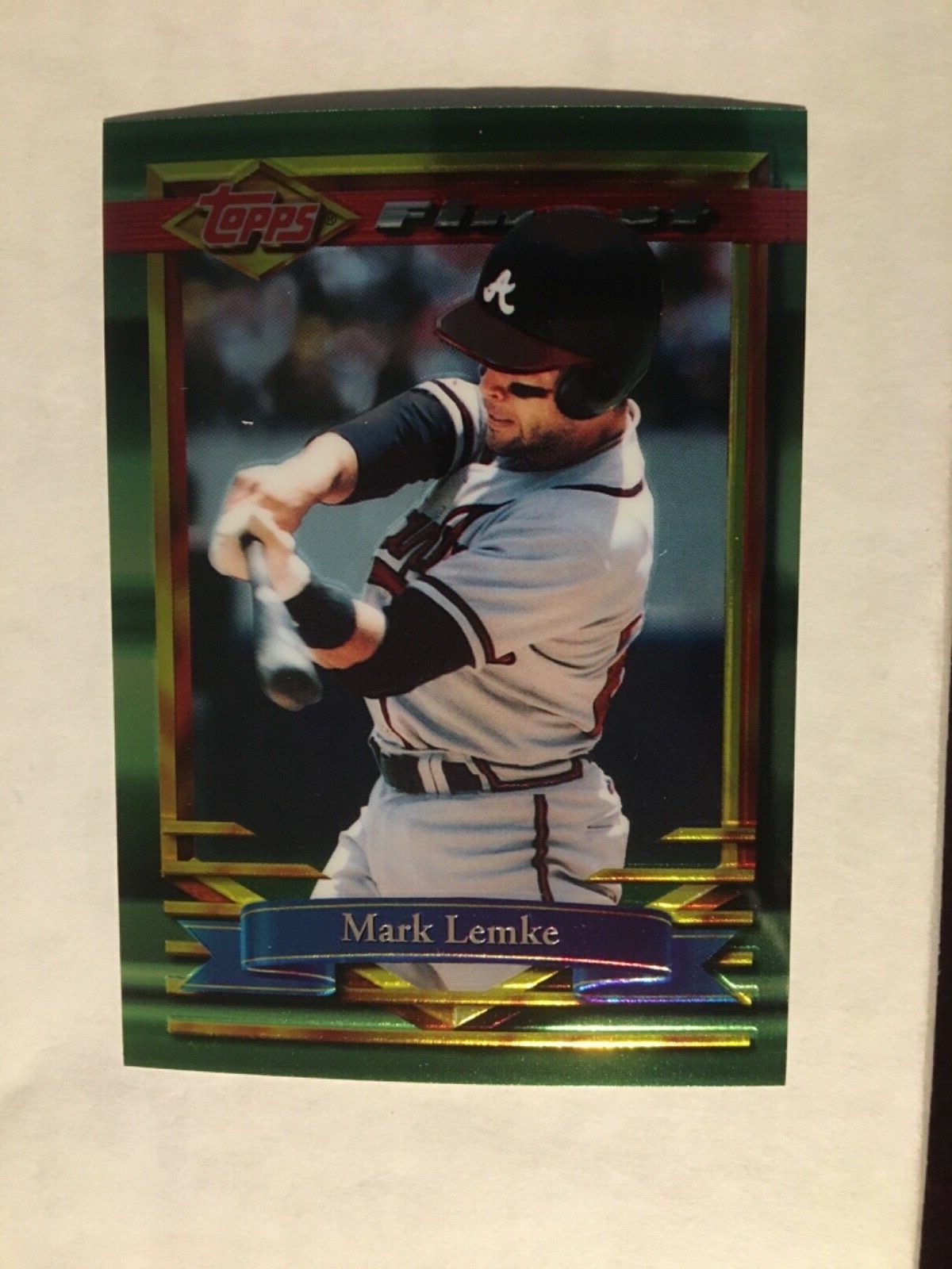 1994 Topps Finest #95 Braves Mark Lemke Baseball Card | eBay
