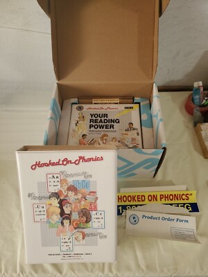 HOOKED ON PHONICS Learn To Read Program Complete Set Books Tapes Cards ...