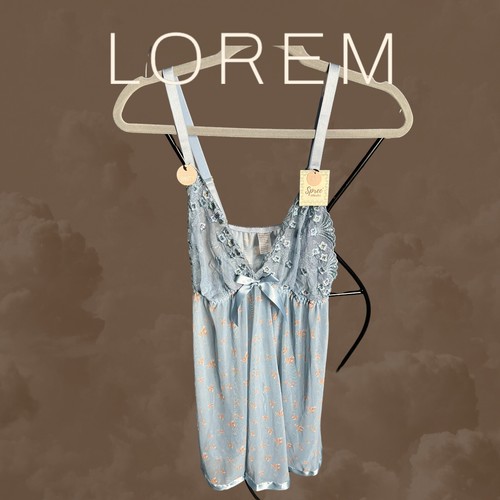 NWT Spree Intimates Blue Thong Lingerie Set Size 2X | eBay