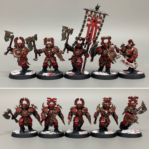 10 Blood Warriors Klingen Des Khorne Chaos Warhammer Aos Age Of Sigmar ...