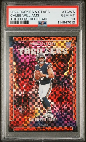 2024 PANINI ROOKIES & STARS THRILLERS RED PLAID CALEB WILLIAMS ROOKIE ...