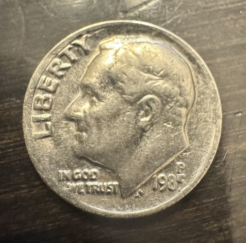 1985-P Rare Roosevelt Dime – DDO/DDR-Rim Error – Raised Edge –Vintage ...