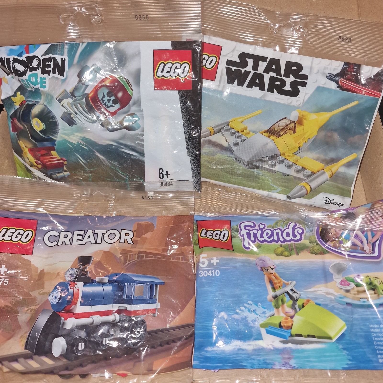Lego Polybags / 4 Stück / Sammelsurium / Star Wars / Friends / Hidden ...