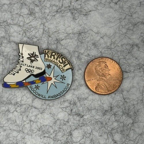 2002 Salt Lake City Olympics Kristi Yamaguchi Goodwill Ambassador Pin ...
