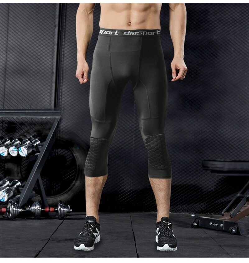 Man's Compression Base Thermal Layer Workout Leggings Gym Sports ...
