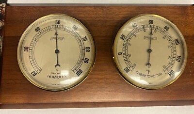 Vintage Springfield barometer humidity temperature Combo. Made In ...