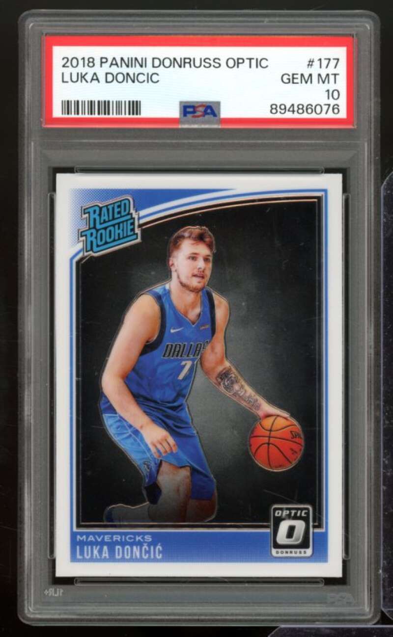 Luka Doncic Rookie Card 2018-19 Panini Donruss Optic #177 PSA 10 ...