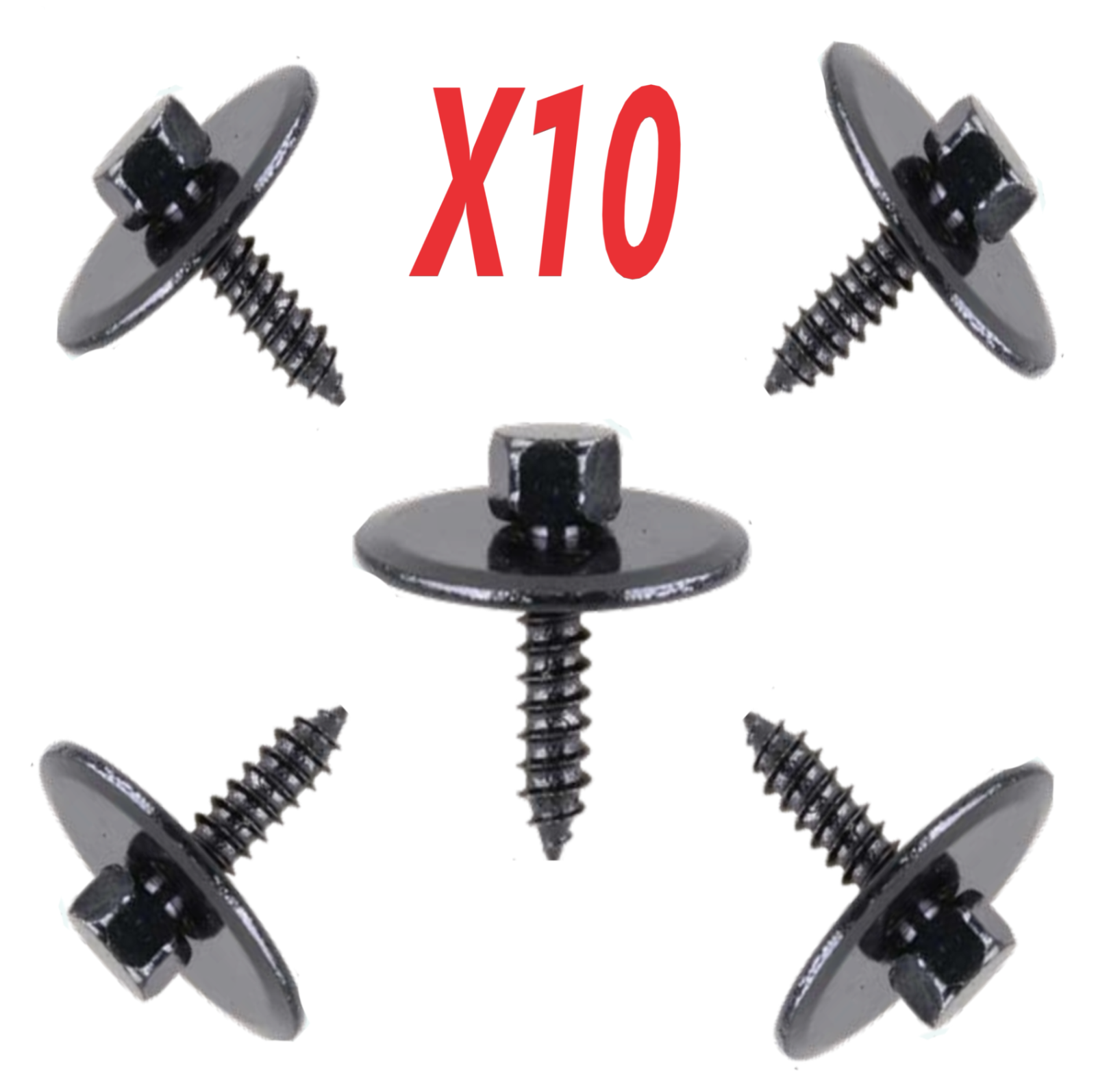 10X Engine Undertray Screws for Mercedes- Metal Fasteners Fixings ...