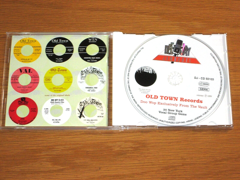 GERMAN IMPORT NEW YORK DOO WOP CD - VARIOUS "OLD TOWN RECORDS - FROM ...