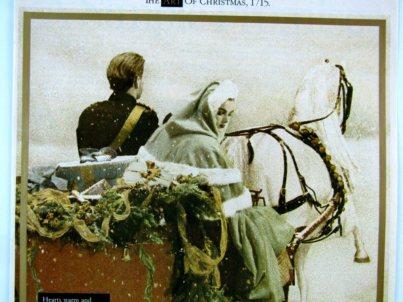 The Art Of Christmas 1715 Vintage Martell Cognac 1991 Original Print Ad ...