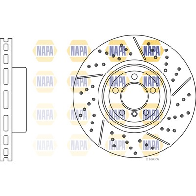 2x Brake Discs Vented Drilled Grooved For BMW 3 Series F31 320d Rear ...