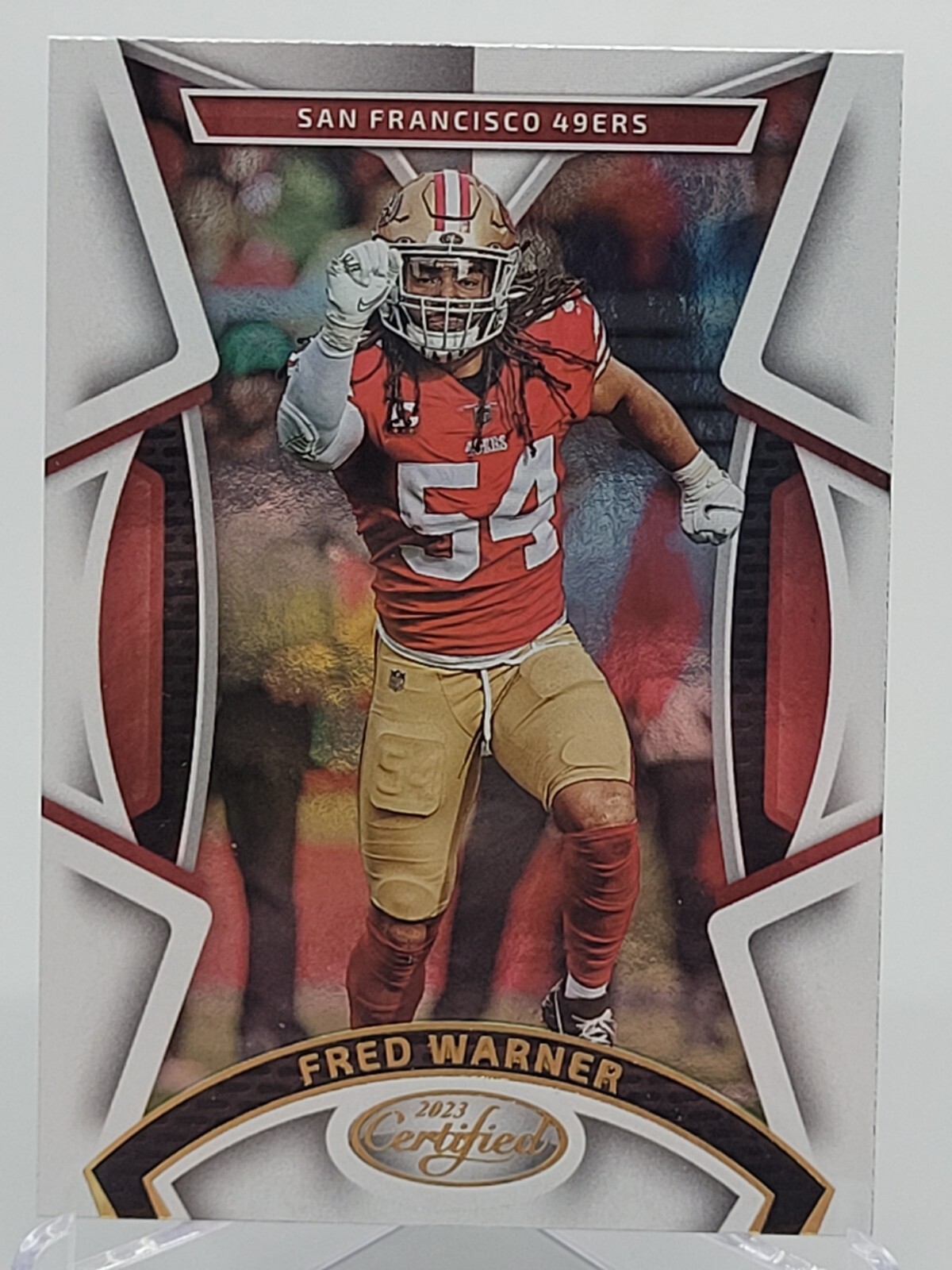 2023 PANINI CERTIFIED FRED WARNER BASE FOOTBALL CARD SAN FRANCISCO ...