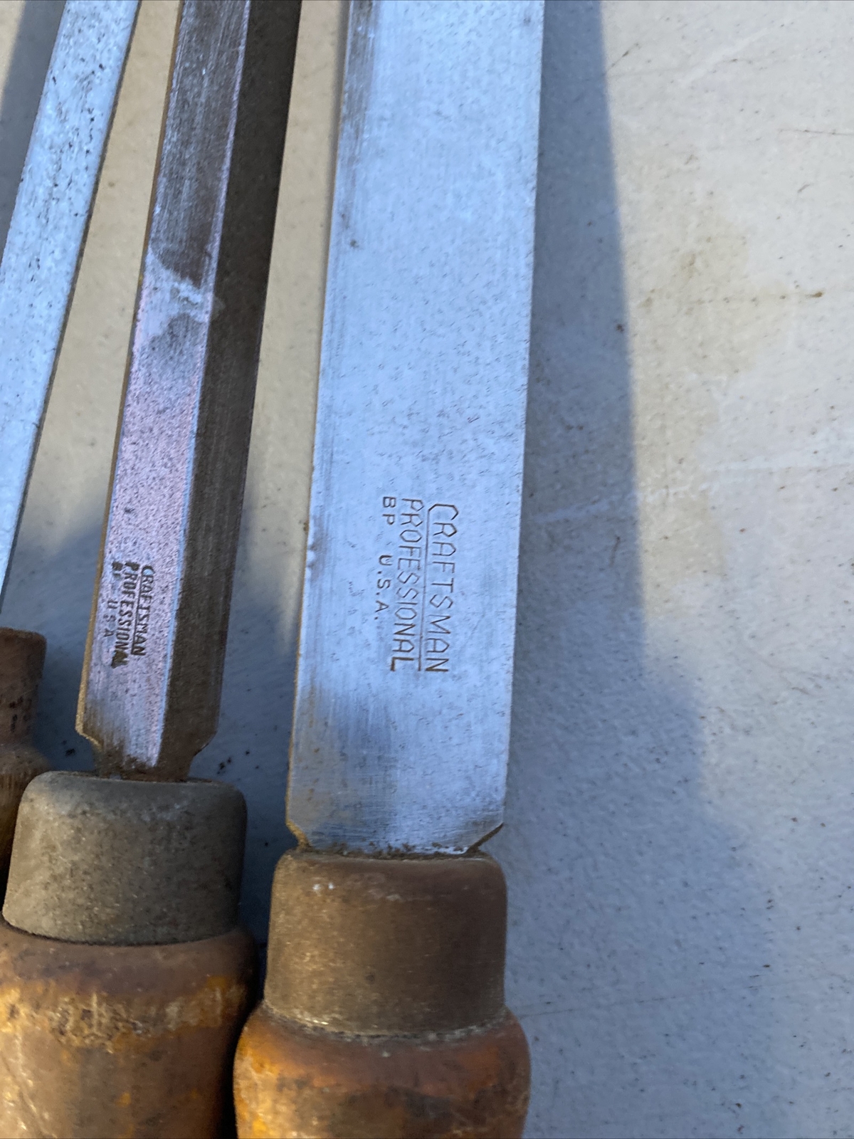 Vintage Craftsman 6 Pc USA High Speed Steel Lathe Wood Turning Chisel ...