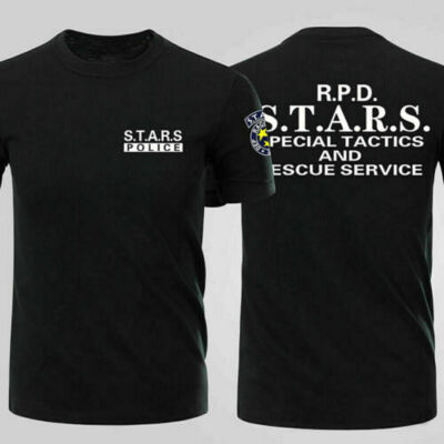 Resident Evil RPD STARS Short Sleeve Tee T-Shirt Cosplay Costume & | eBay