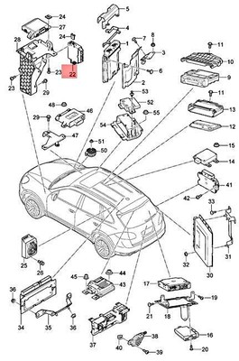 Genuine PORSCHE Control Unit For Parking Aid 95B919475L | eBay