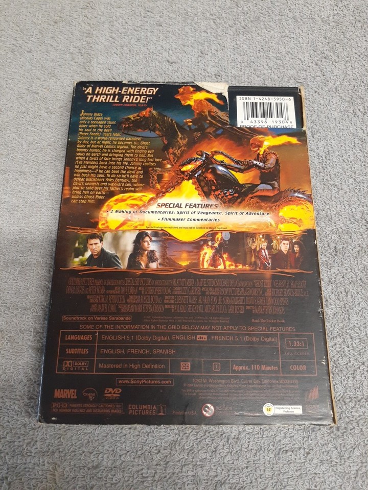 Ghost Rider (Full Screen Edition) - DVD - VERY GOOD 43396193048 | eBay
