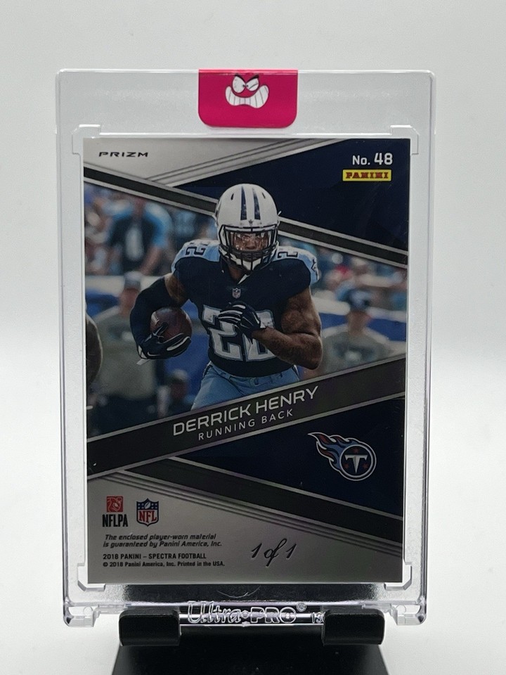 2018 Panini Spectra-Sunday Spectacle Derrick Henry 1/1 Gold Vinyl NFL ...
