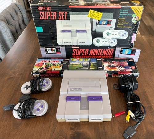 Super Nintendo SNES Console Super Set Bundle-Tested Working! | eBay