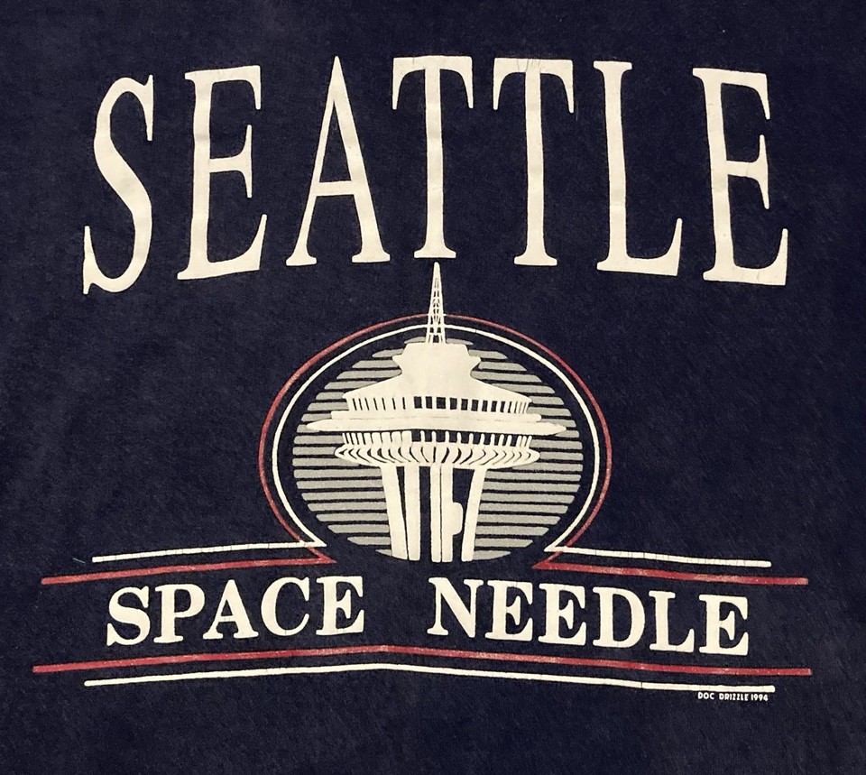 Vintage 90’s Seattle Space Needle 1994 Single Stitch T-Shirt Size XL ...