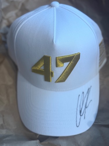 Authentic New Charlie Kirk autograph/signed 47 Hat | eBay