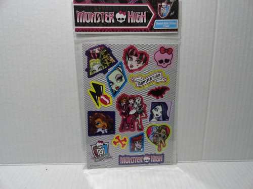 MONSTER HIGH - VINTAGE SET OF GHOULISH GLITTER STICKERS - NEW FACTORY ...