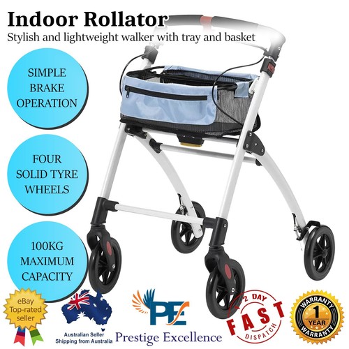 Walker Mobility Aid Days Breeze Indoor Rollator Walker With Tray Basket ...