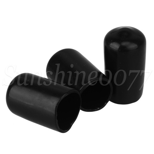 10x Silicone Hose End Blanking Caps Thread Protector Cover 12mm Black ...