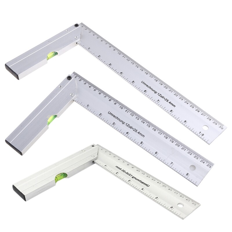 200/250/300mm Woodworking Square Gauge 90° Ruler for Measuring ...