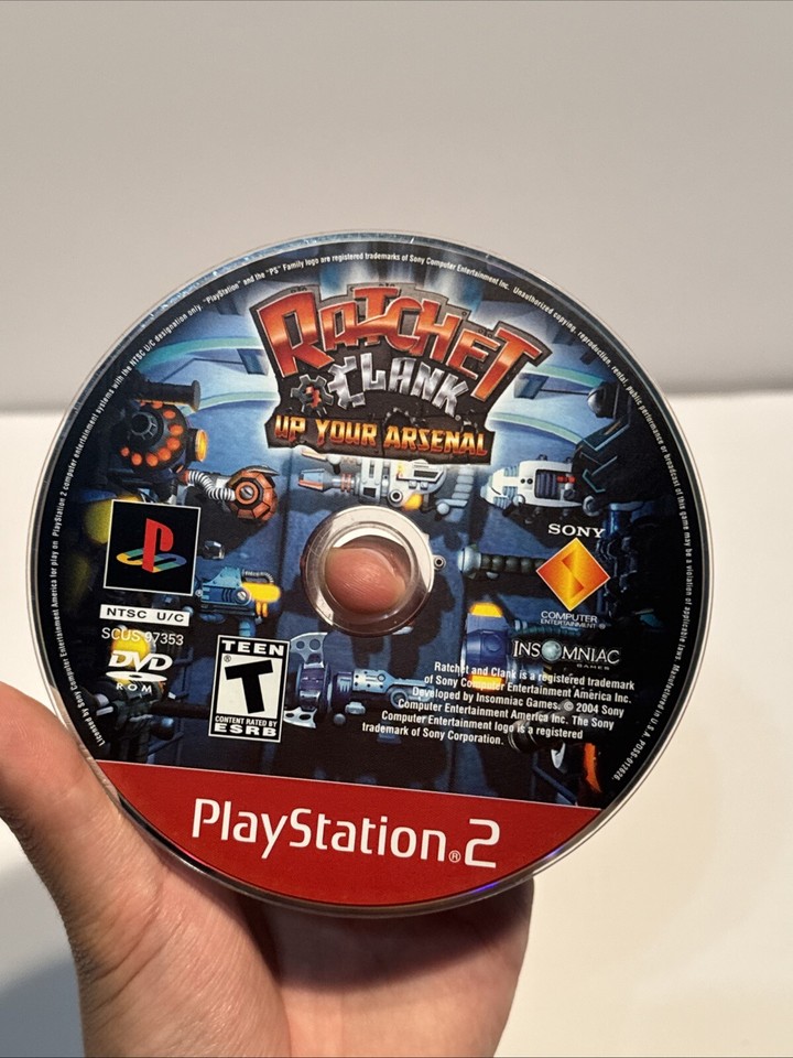 Ratchet and Clank Up Your Arsenal (PS2)- DISC ONLY Greatest Hits Ships ...