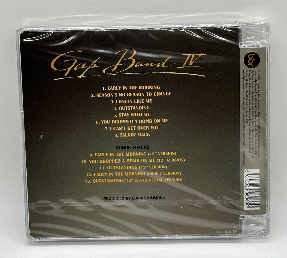 Gap Band IV [Expanded Edition] (2014 BBR)+ 5 Bonus Tracks Import NEW ...