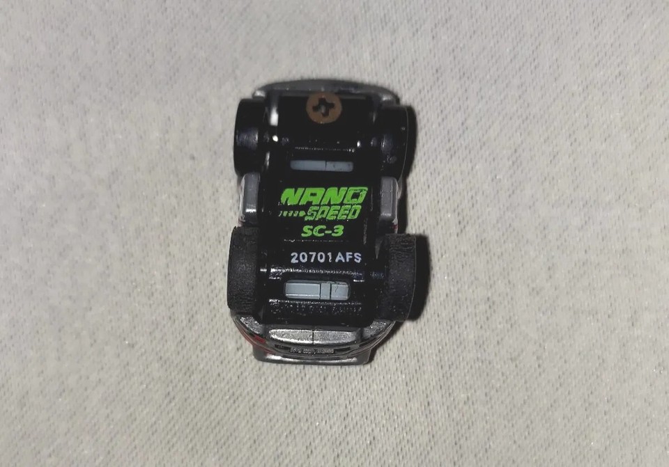 Spin Master Silver 29 Nano Speed SC-3 Miniature Micro Car Pull Back Toy ...